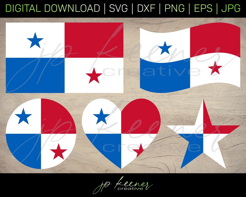 Panama Flag SVG Bundle Panama Flag Cut File Panama Flag - Etsy