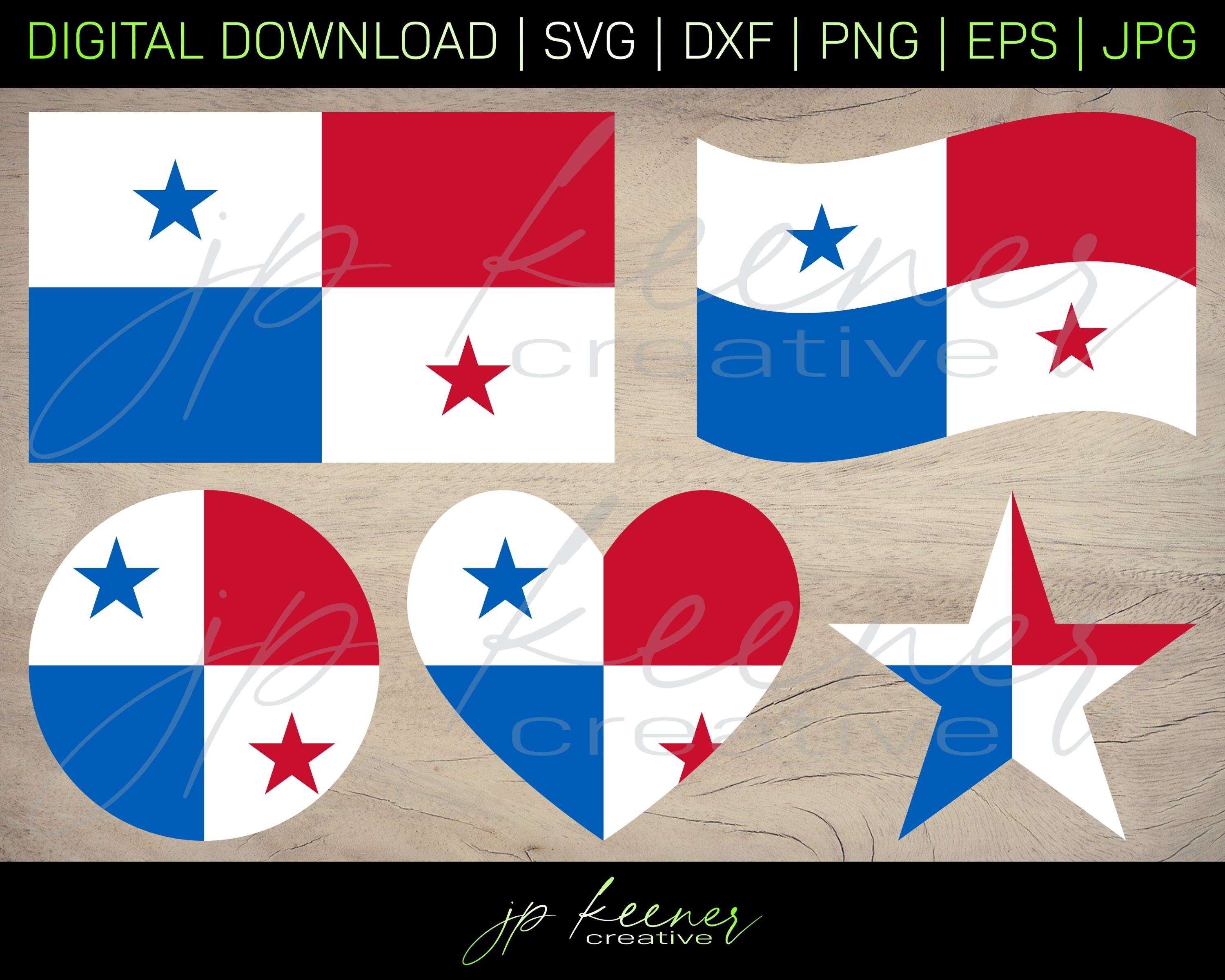 Panama Flag SVG Bundle Panama Flag Cut File Panama Flag - Etsy
