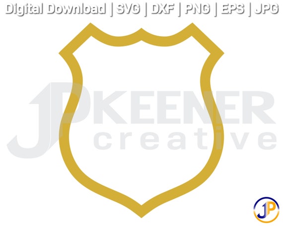 Police Badge SVG Police Badge Cut File Police Badge DXF | Etsy