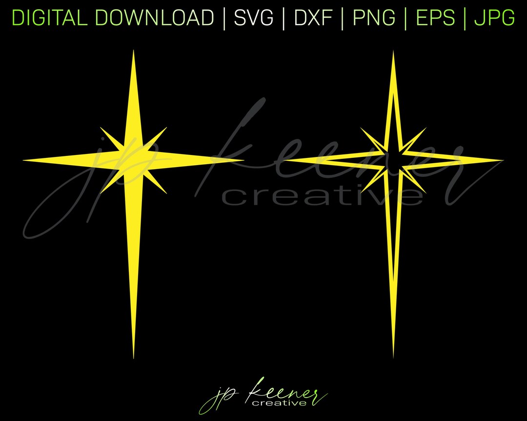 Star SVG Set Star Cut Files Star DXF Set Star PNG Set Cricut Design ...