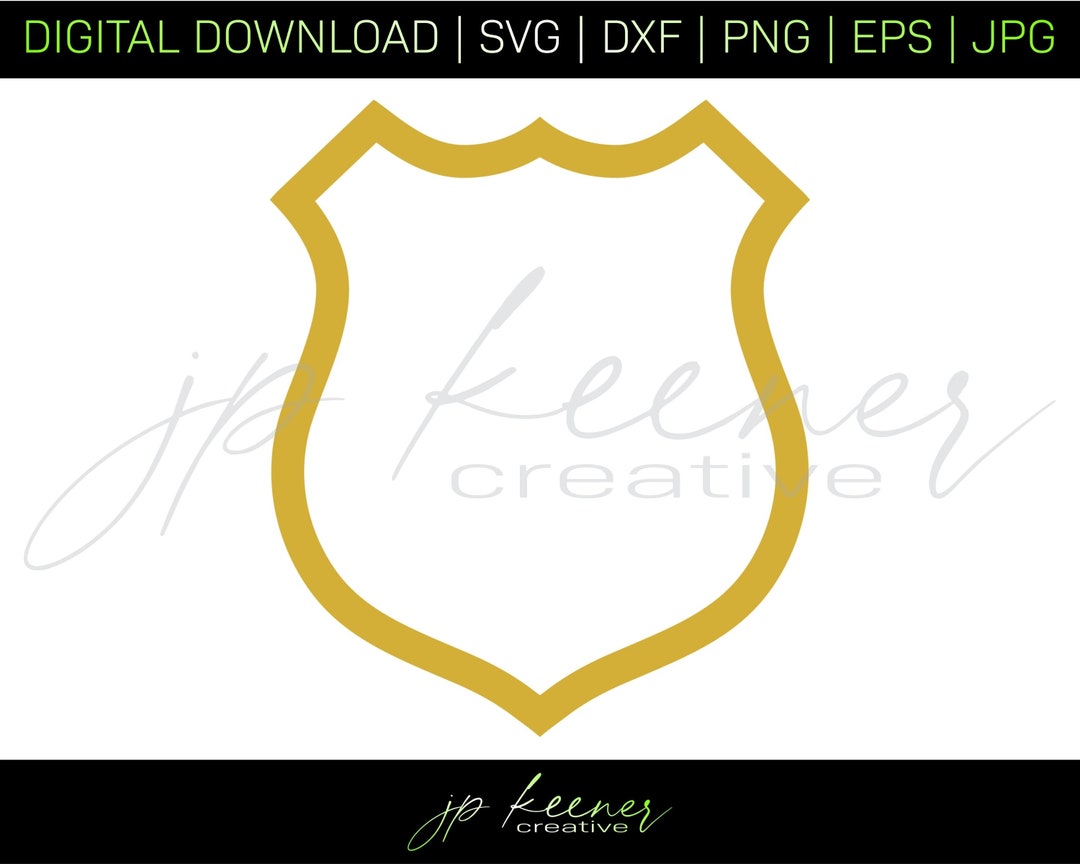Police Badge SVG Police Badge Cut File Police Badge DXF Cricut Design ...