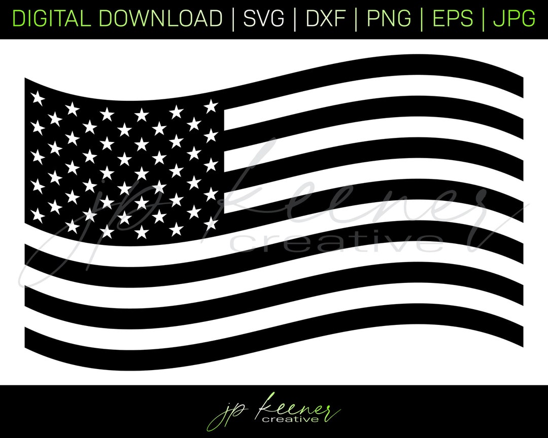 US Flag SVG American Flag Cut Files American Flag DXF Cricut Design ...