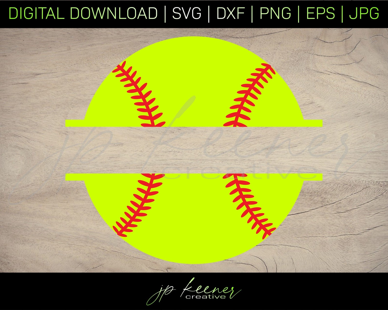 Split Softball SVG Split Softball Cut Files Split Softball - Etsy