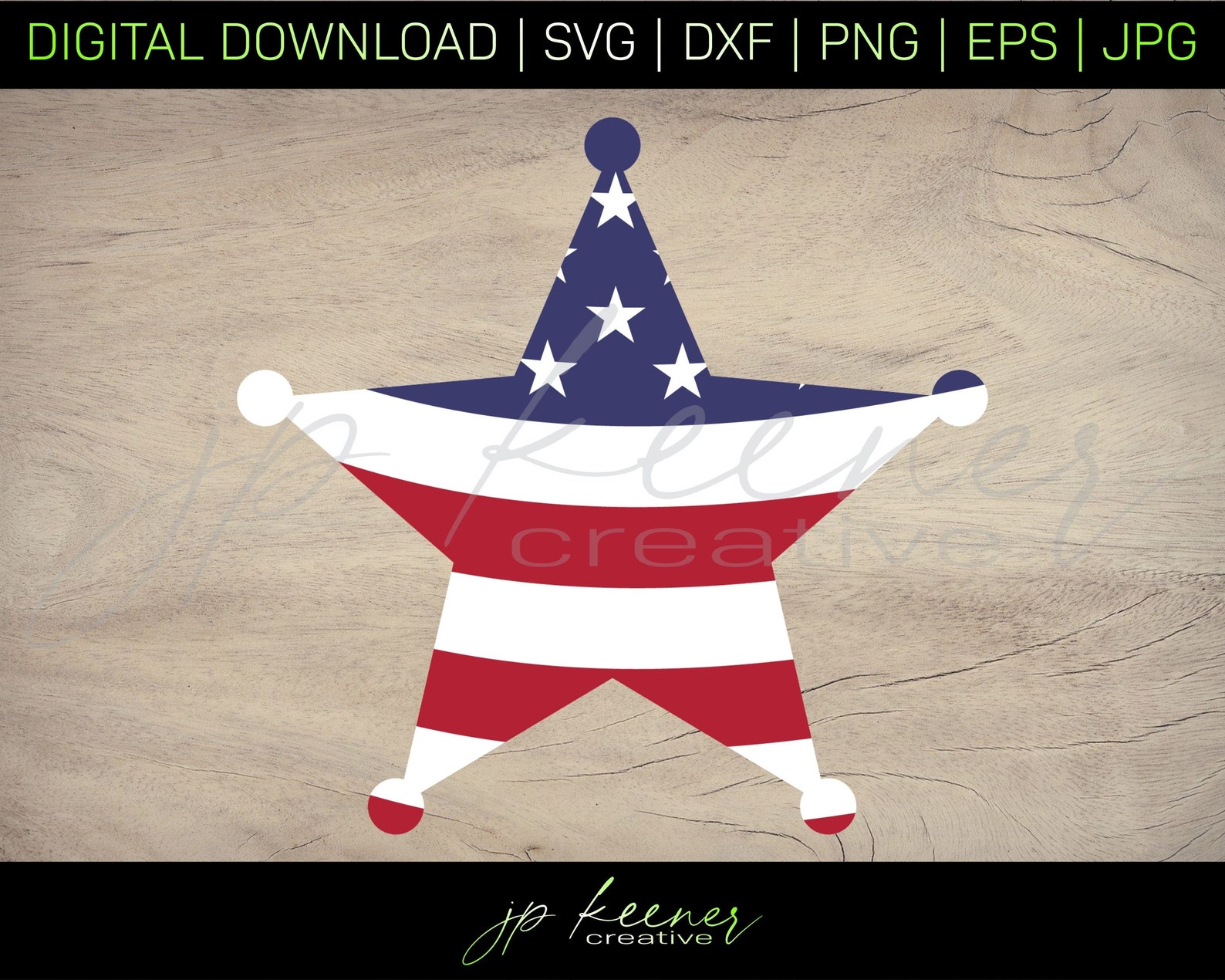 US Flag Sheriff Badge SVG Sheriff Badge Cut Files - Etsy