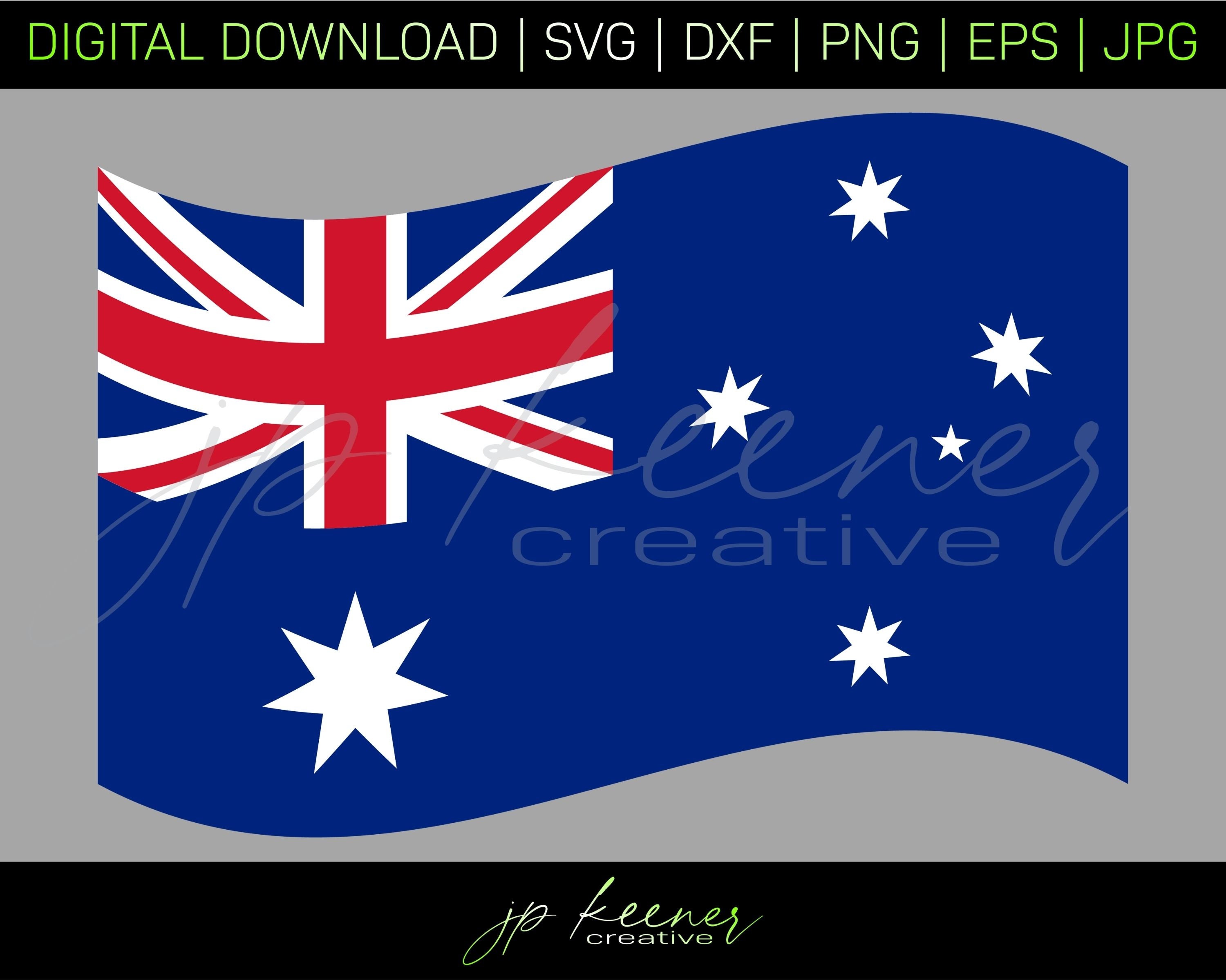 Australia Flag SVG Australia Flag Cut Files Australia DXF - Etsy Australia