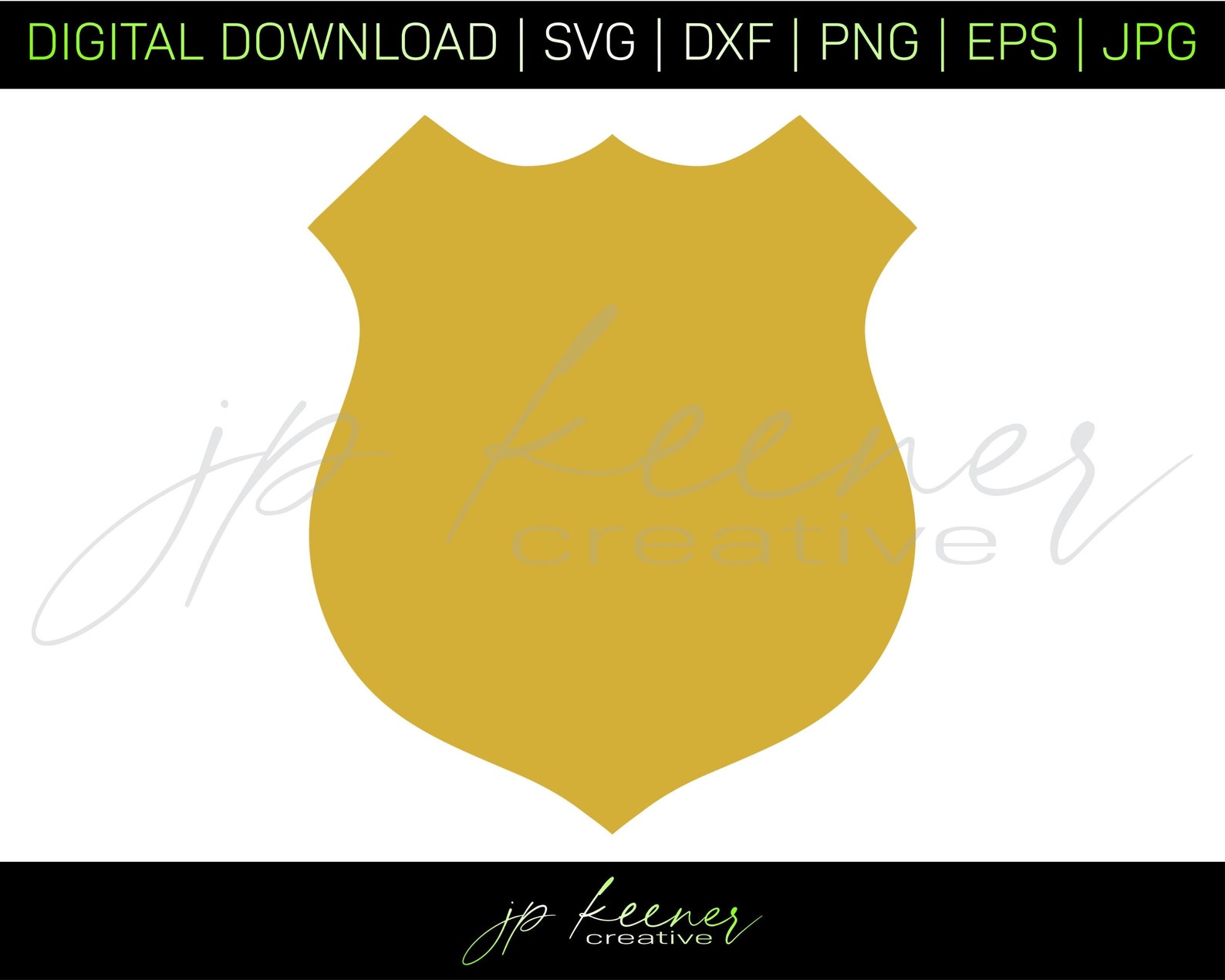 Police Badge SVG Police Badge Cut File Police Badge DXF | Etsy