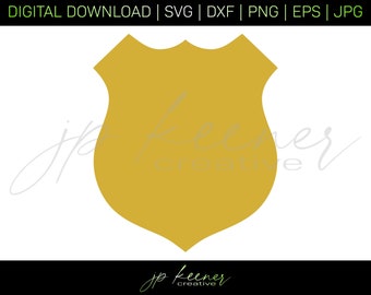 Police Badge Dxf | Etsy