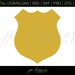 Police Badge SVG Police Badge Cut File Police Badge DXF - Etsy