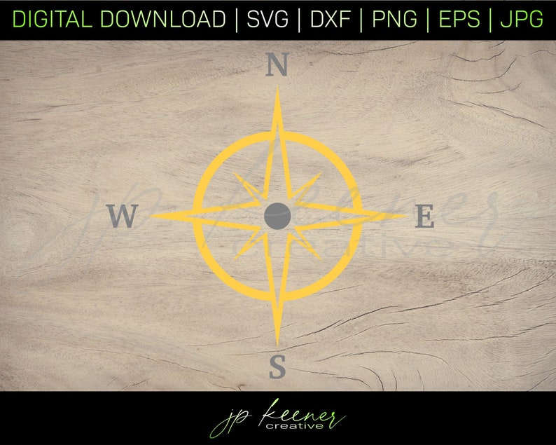 Compass SVG Compass Cut Files Compass DXF Navigation SVG | Etsy
