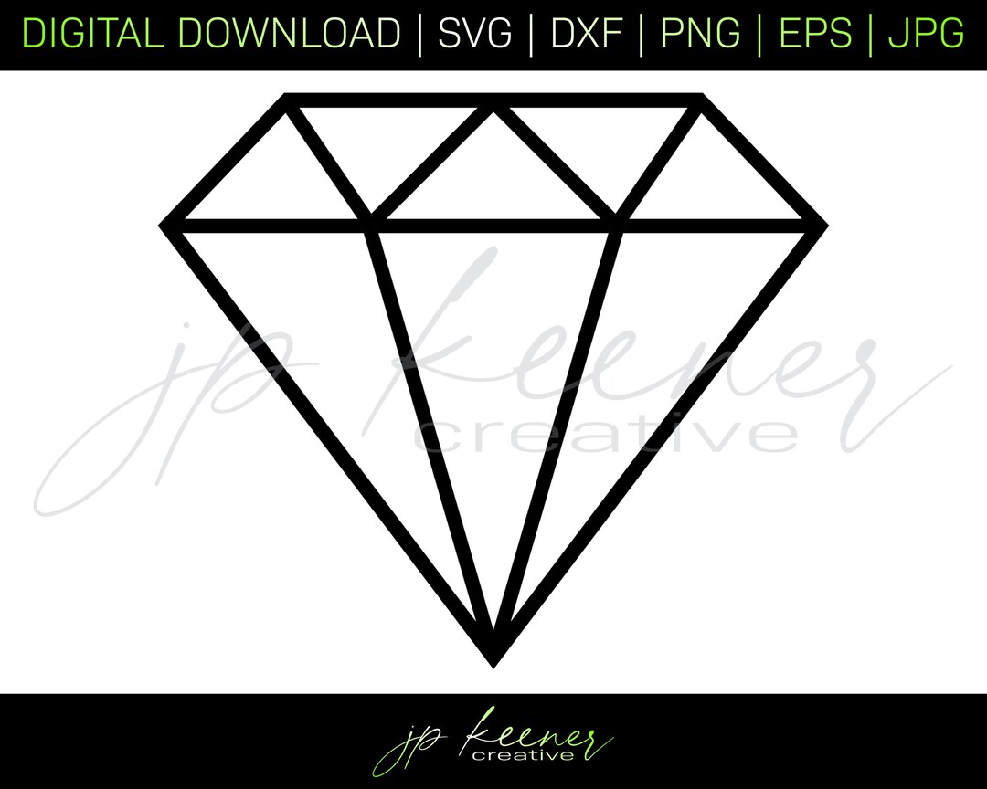 Diamond SVG Diamond Cut Files Diamond DXF Diamond PNG Diamond Design ...