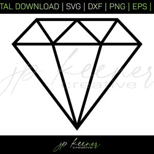 Diamond SVG Diamond Cut Files Diamond DXF Diamond PNG Diamond Design ...