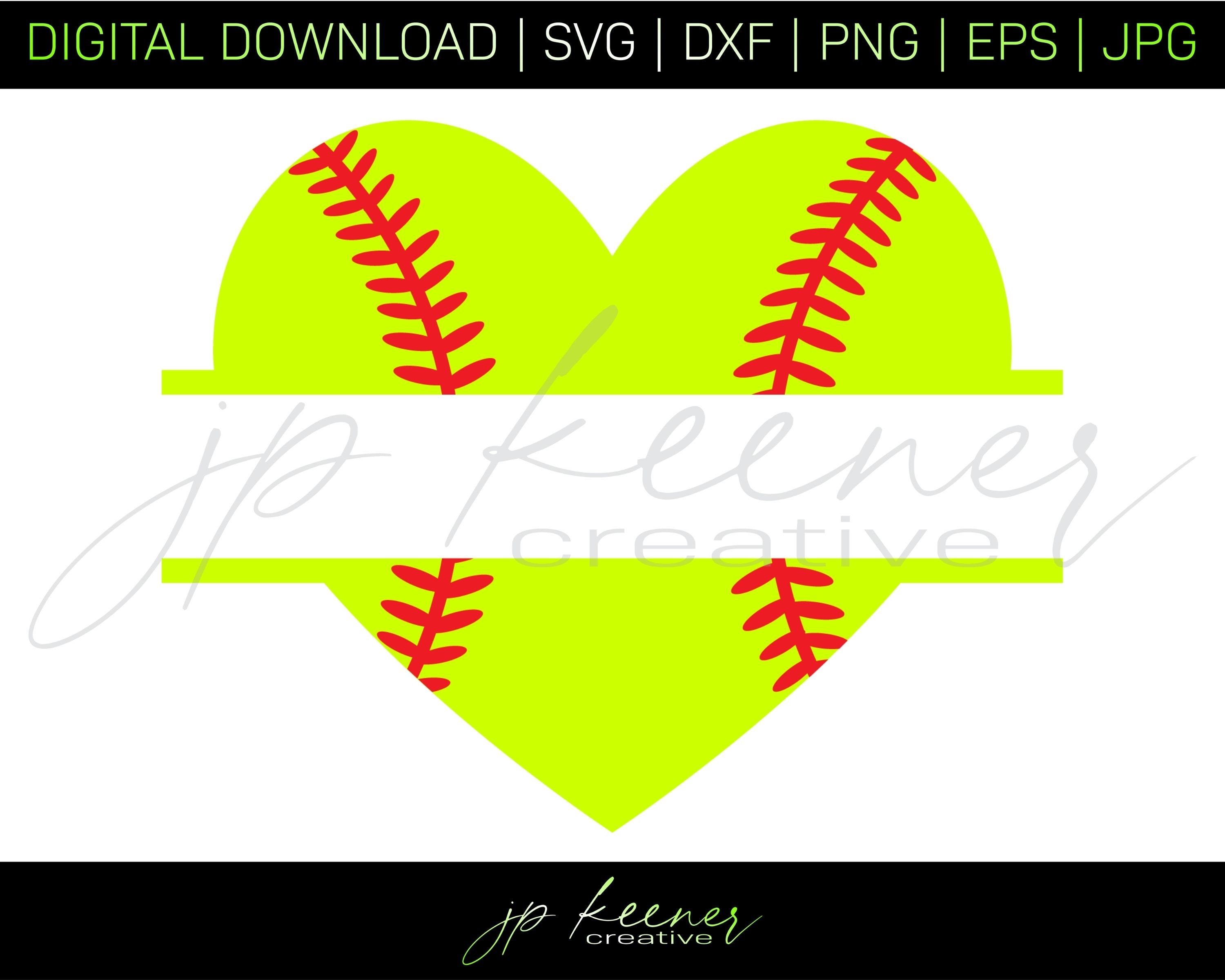 Split Softball SVG Bundle Split Softball Cut Files Split | Etsy