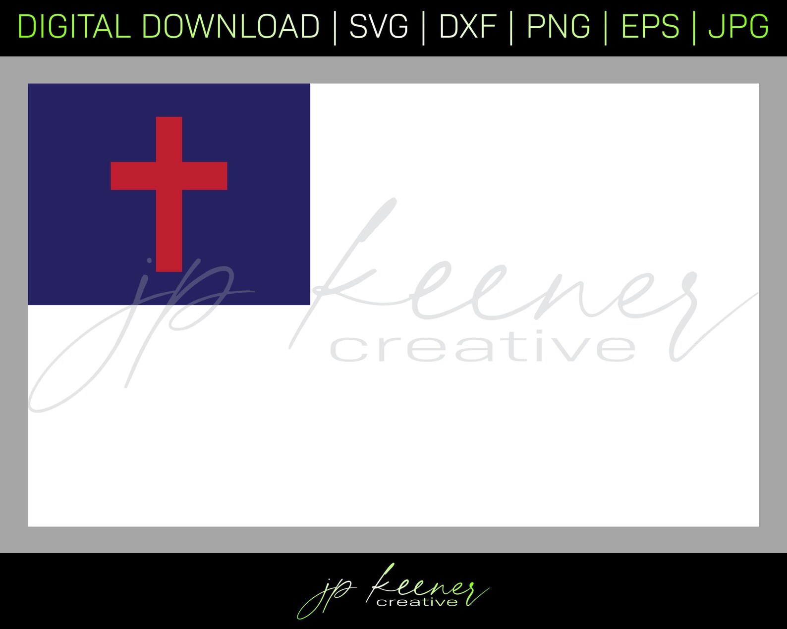 Christian Flag SVG Bundle Christian Flag Cut Files Christian Flag DXF ...