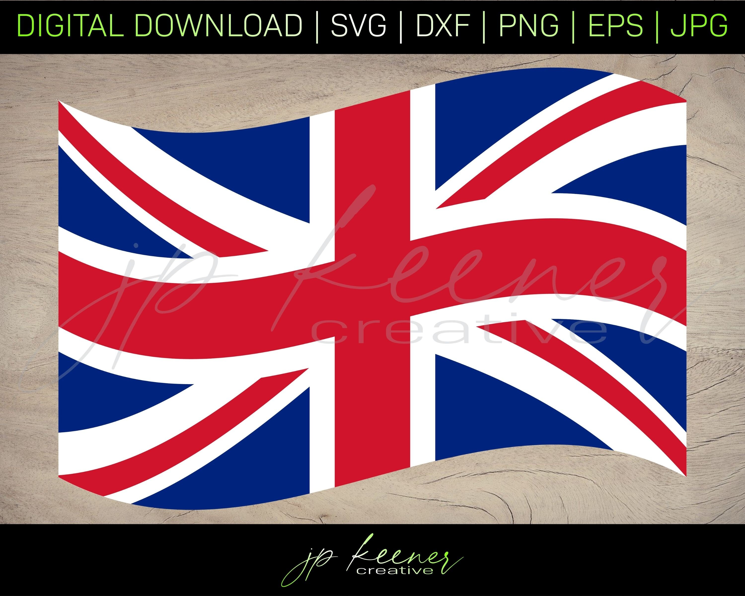 UK Flag SVG Union Jack SVG Great Britain Flag Cut File | Etsy UK
