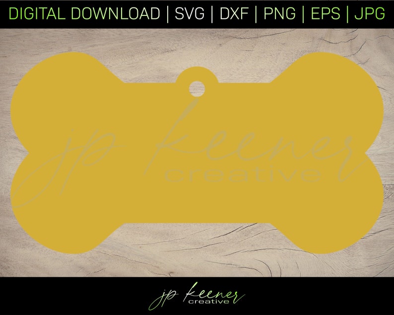 Pet ID Tag Bone SVG Pet Tag Cut Files Dog Tag Cut Files - Etsy