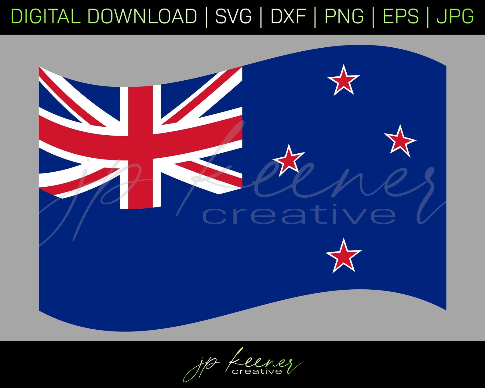 New Zealand Flag SVG Set New Zealand Flag Cut Files New | Etsy