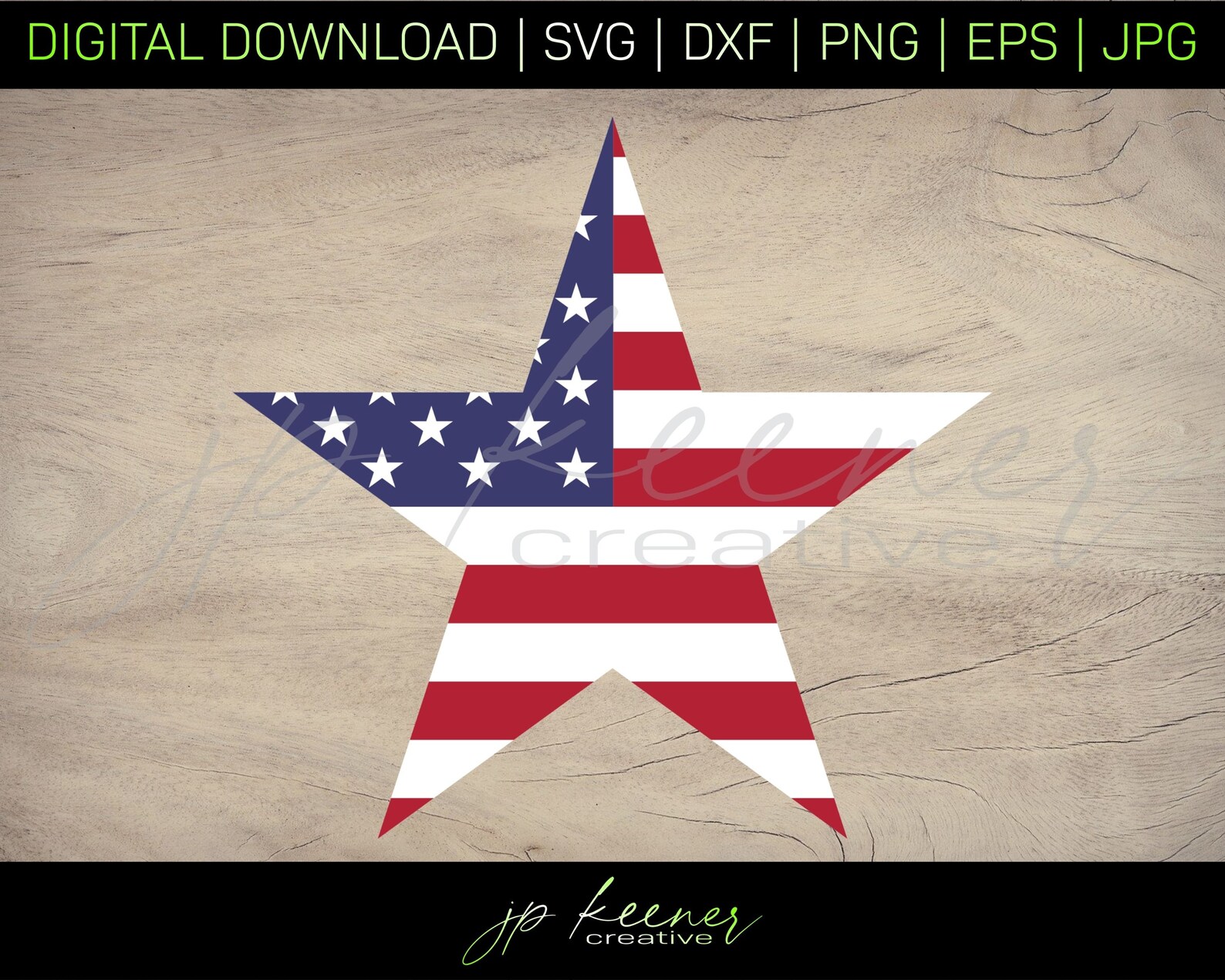 US Flag Star SVG US Flag Star Cut File American Flag Star - Etsy