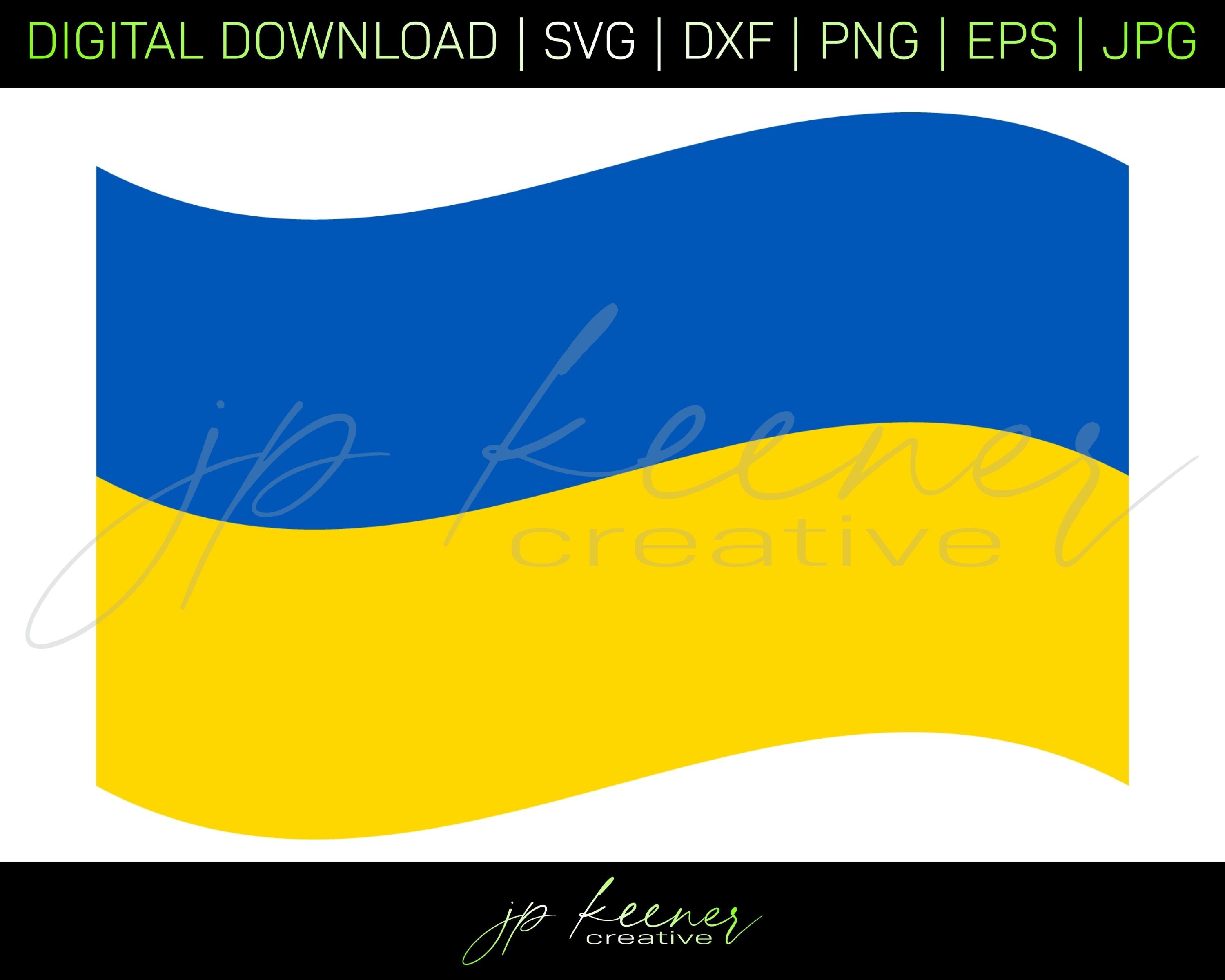 Ukraine Flag SVG Ukraine Flag Cut Files Ukraine Flag DXF - Etsy