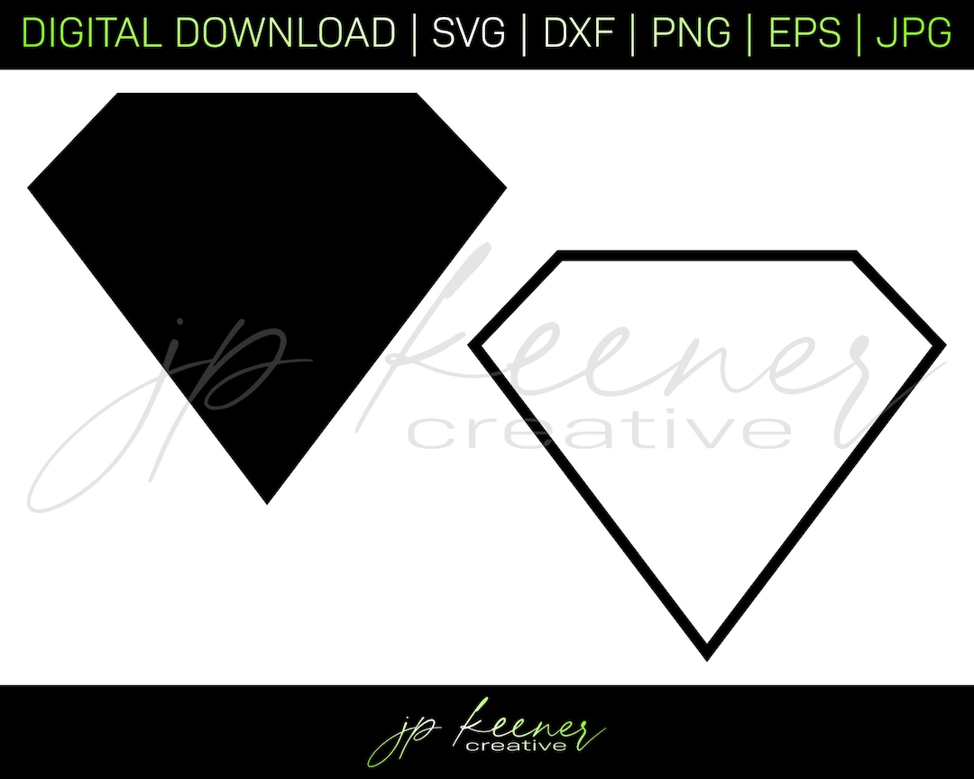 Diamond SVG Set Diamond Cut Files Diamond DXF Diamond PNG Cricut Design ...