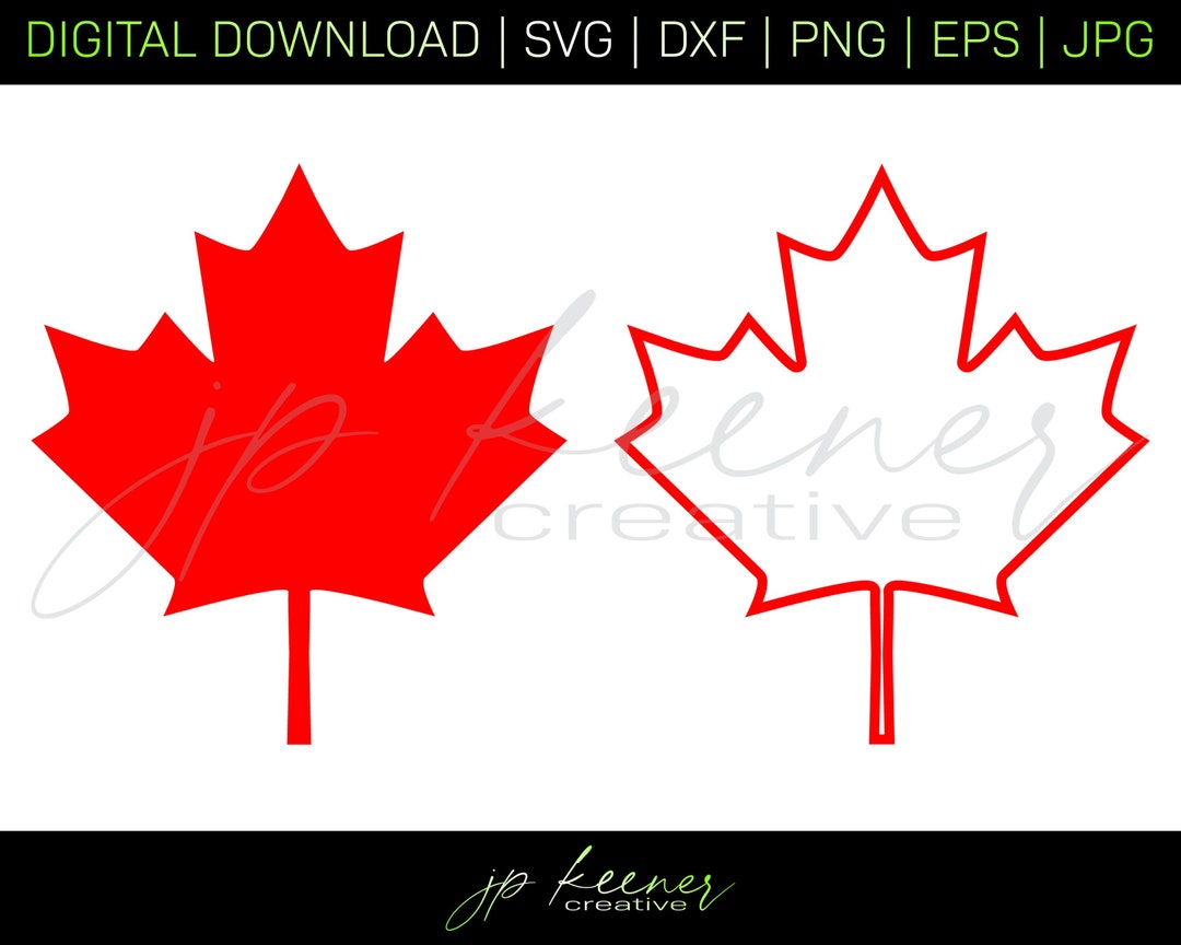 Maple Leaf SVG Set Maple Leaf Cut Files Maple Leaf DXF Maple Leaf PNG ...