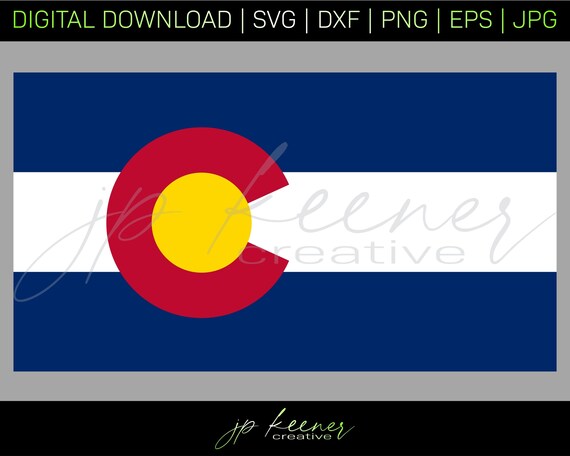 Colorado Flag SVG Colorado Flag Cut File Cricut Design | Etsy