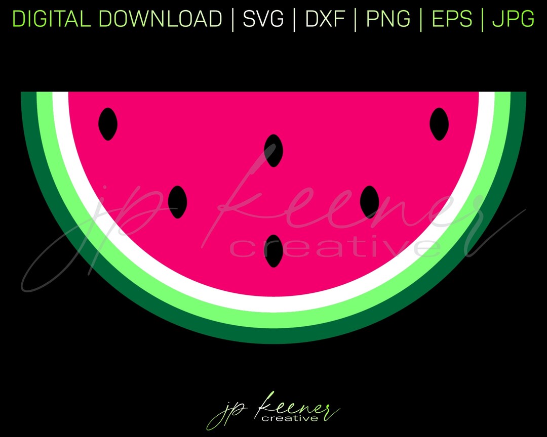 Watermelon SVG Watermelon Cut Files Watermelon DXF Cricut Design ...