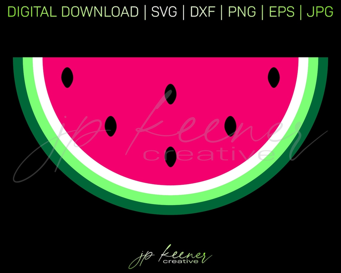 Watermelon SVG Watermelon Cut Files Watermelon DXF | Etsy