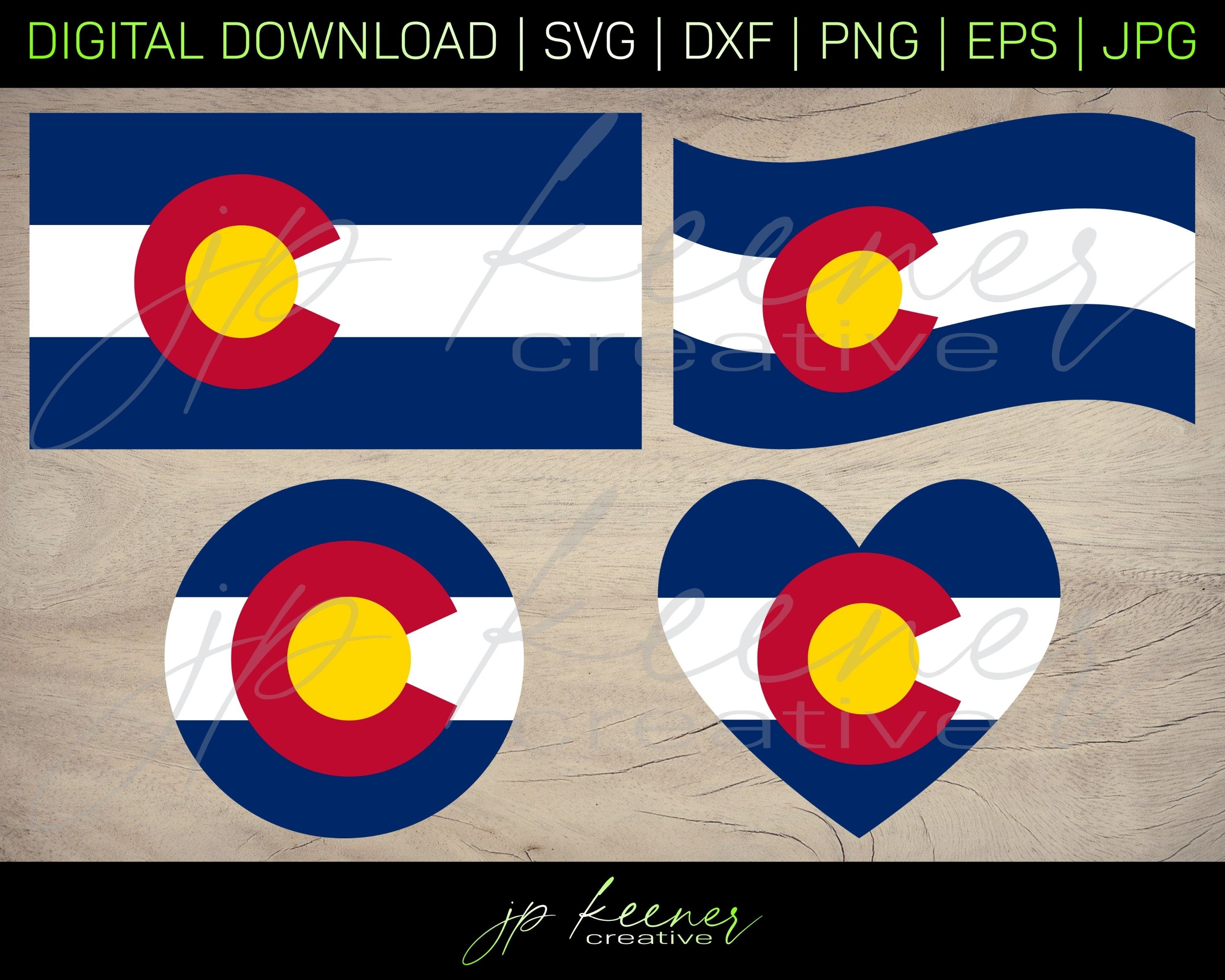 Colorado Flag SVG Bundle Colorado Flag Cut Files Colorado - Etsy
