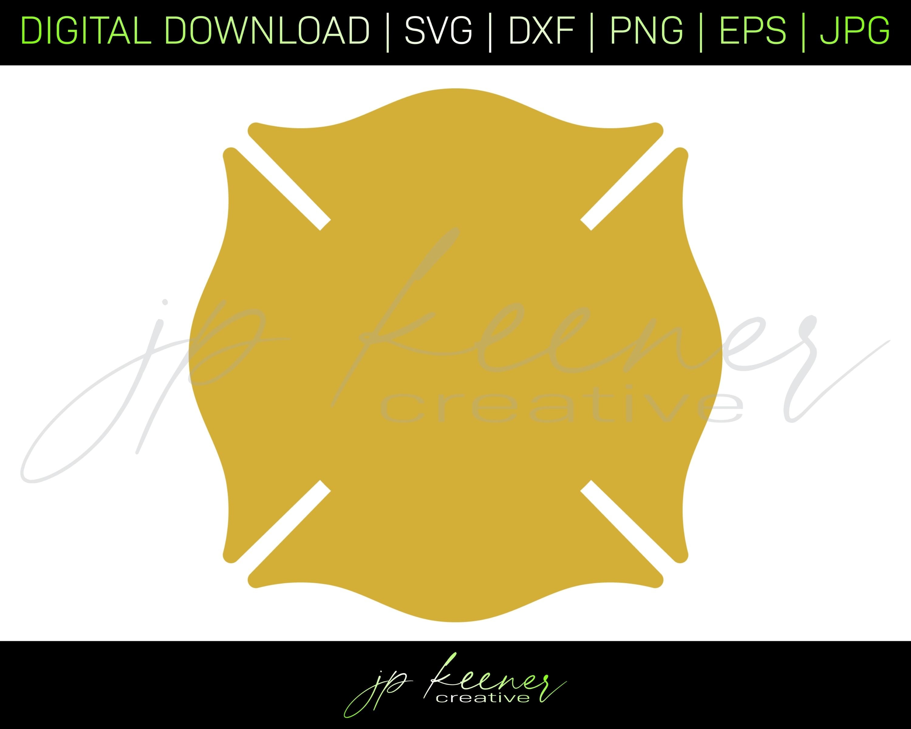 Firefighter Badge SVG Bundle Firefighter Cut Files | Etsy