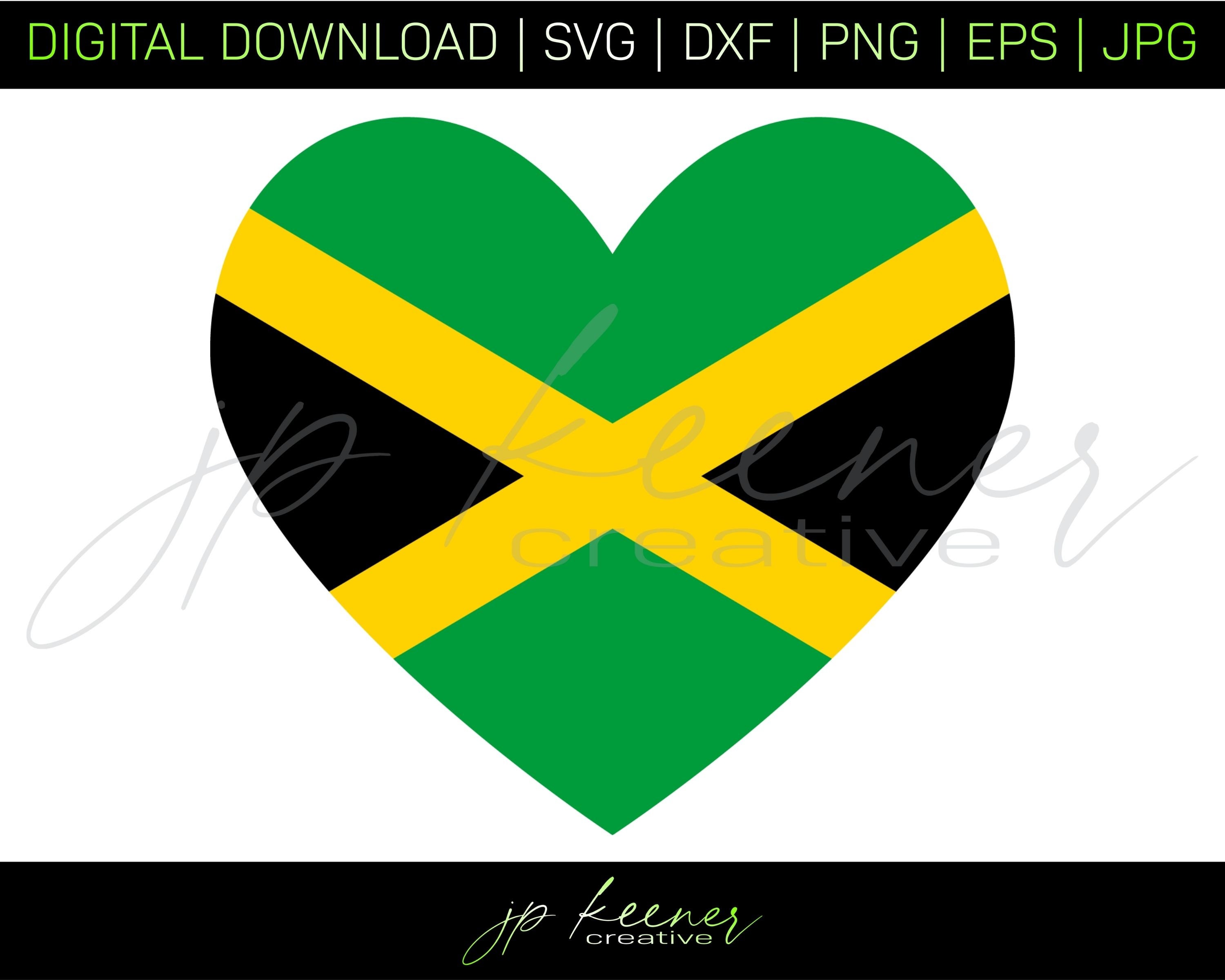 Jamaica Flag SVG Bundle Jamaica Flag Cut File Bundle | Etsy