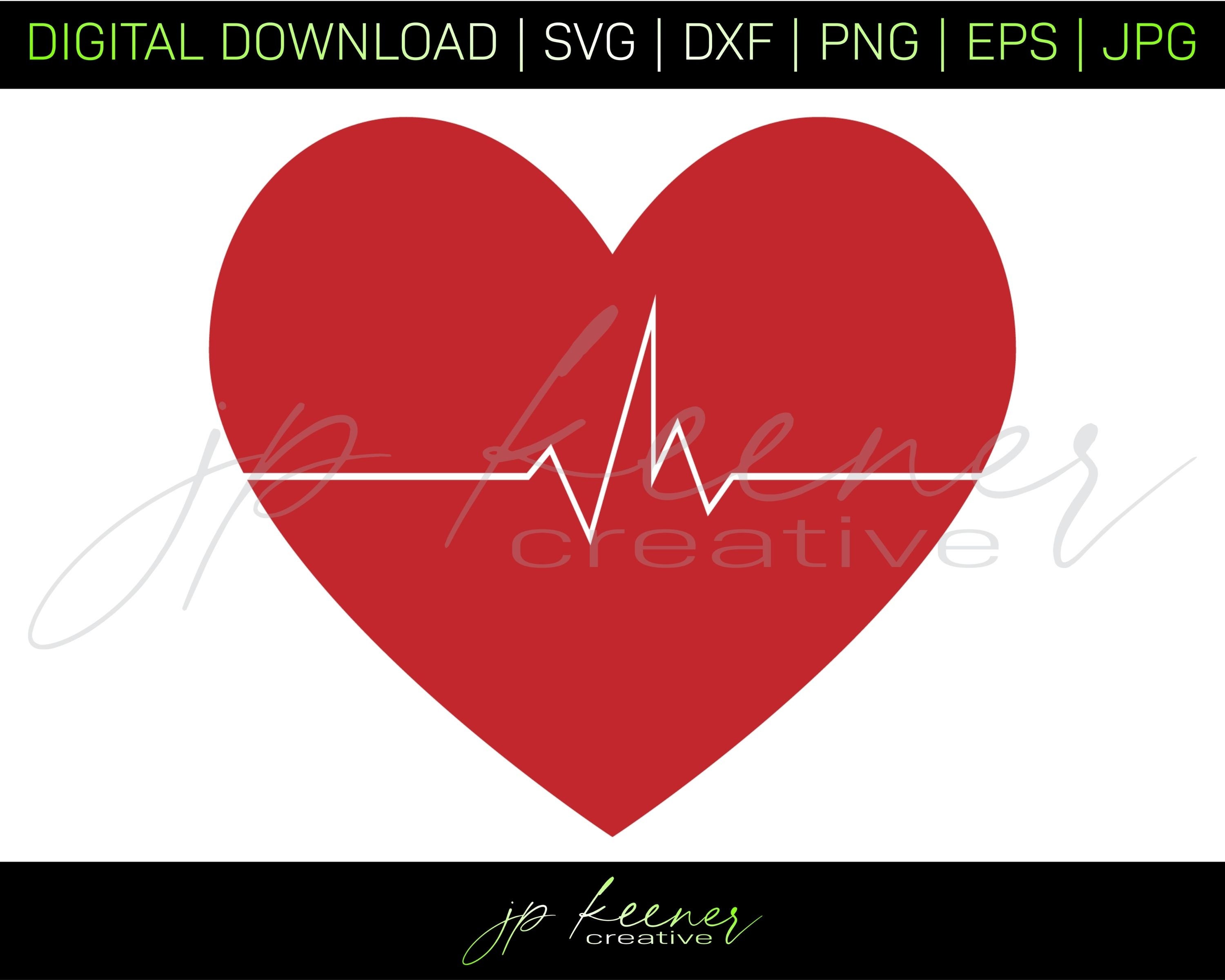 Heart SVG Bundle Heart Cut Files Heart DXF Heartbeat SVG - Etsy