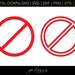 No Symbol SVG Set No Symbol Cut Files No Symbol DXF No - Etsy