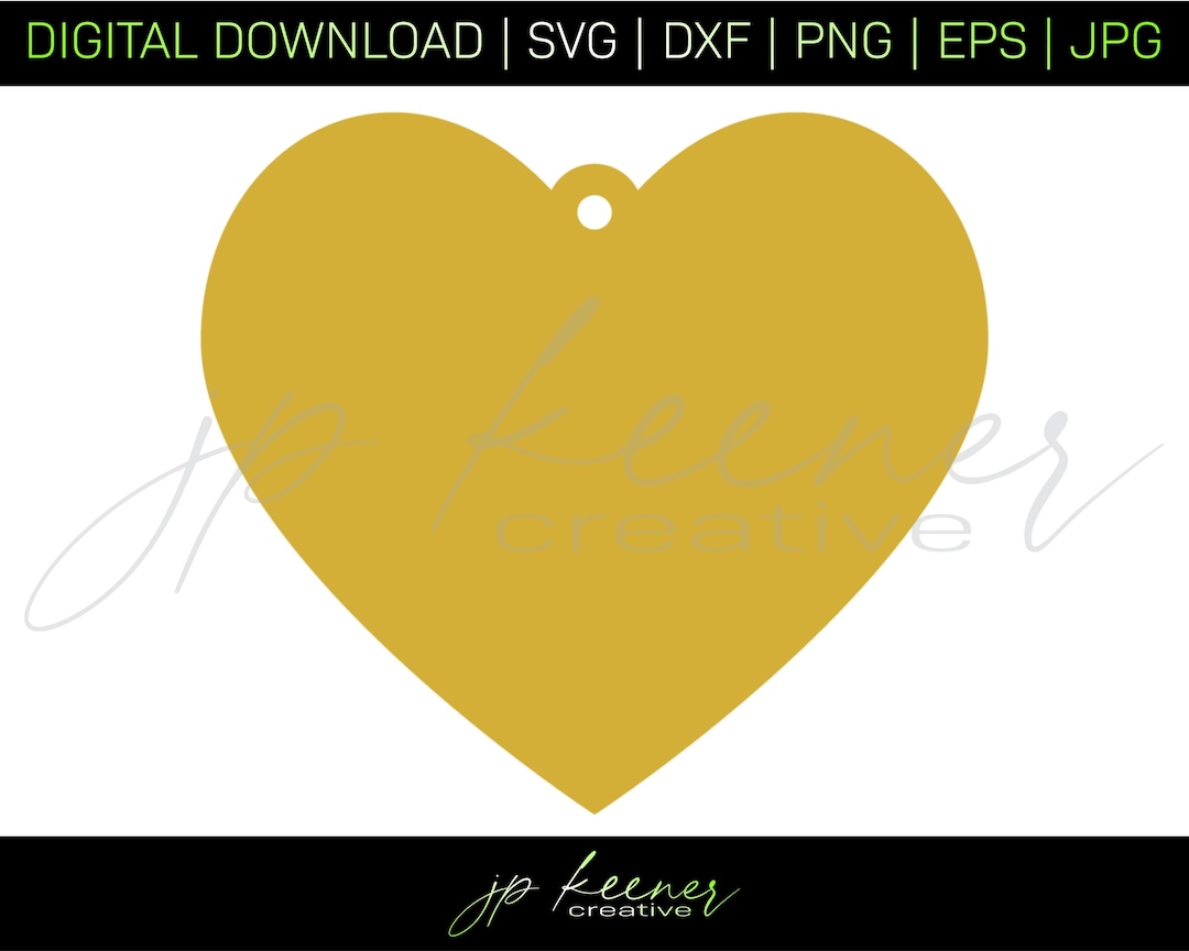 Pet ID Tag Heart SVG Pet Tag Cut Files Pet Tag DXF Dog Tag Cut Files ...