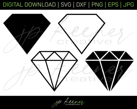 Diamond SVG Bundle Diamond Cut Files Diamond DXF Diamond - Etsy UK