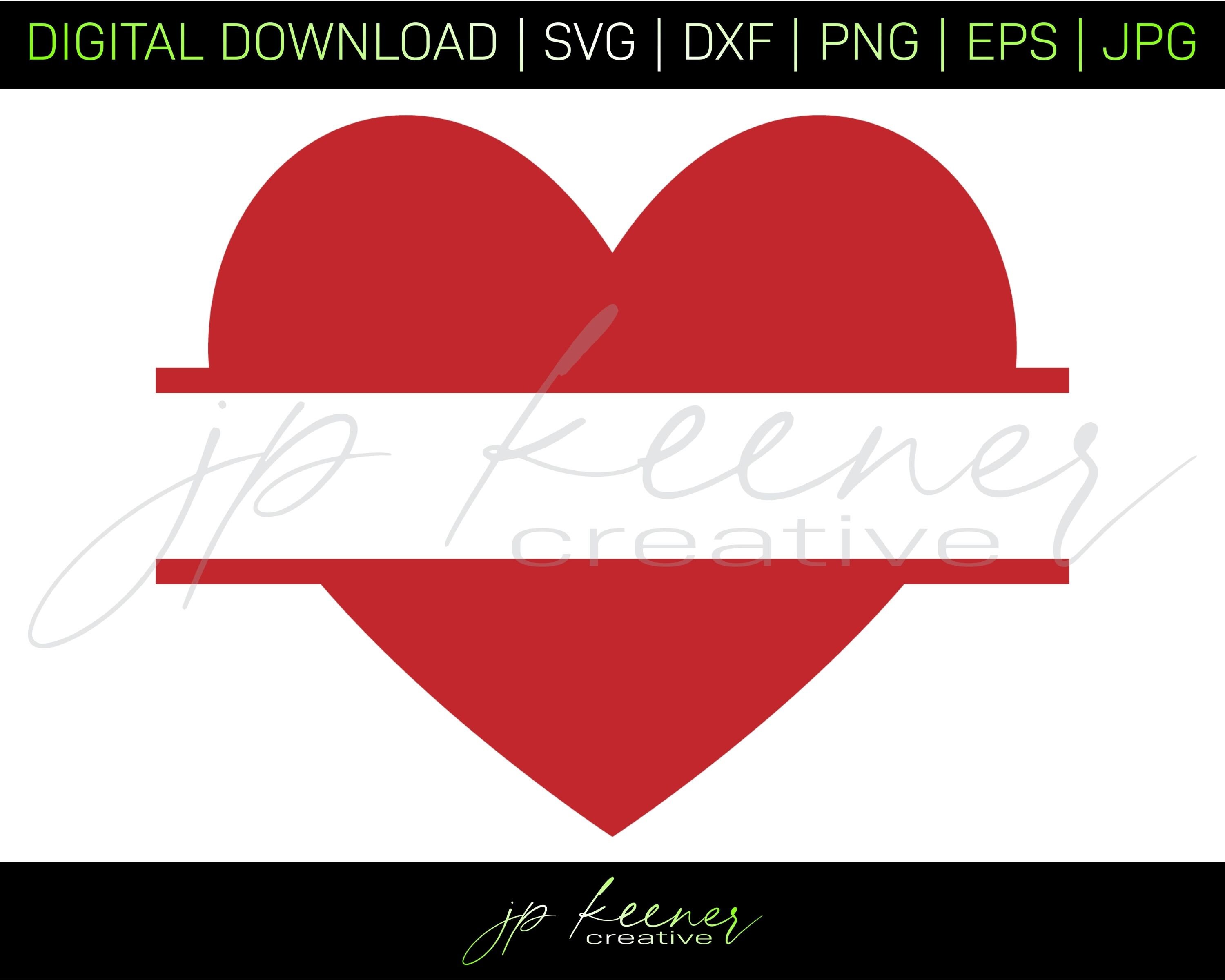 Split Heart SVG Set Split Heart Cut Files Split Heart DXF - Etsy Australia