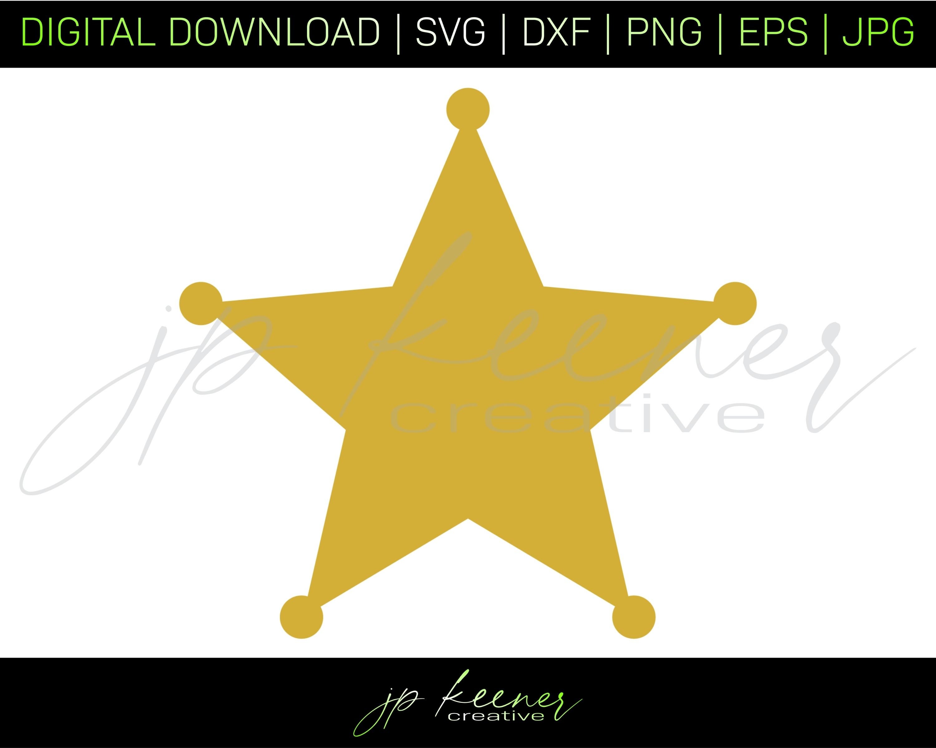 Sheriff Badge SVG Set Sheriff Badge Cut File Sheriff Badge - Etsy