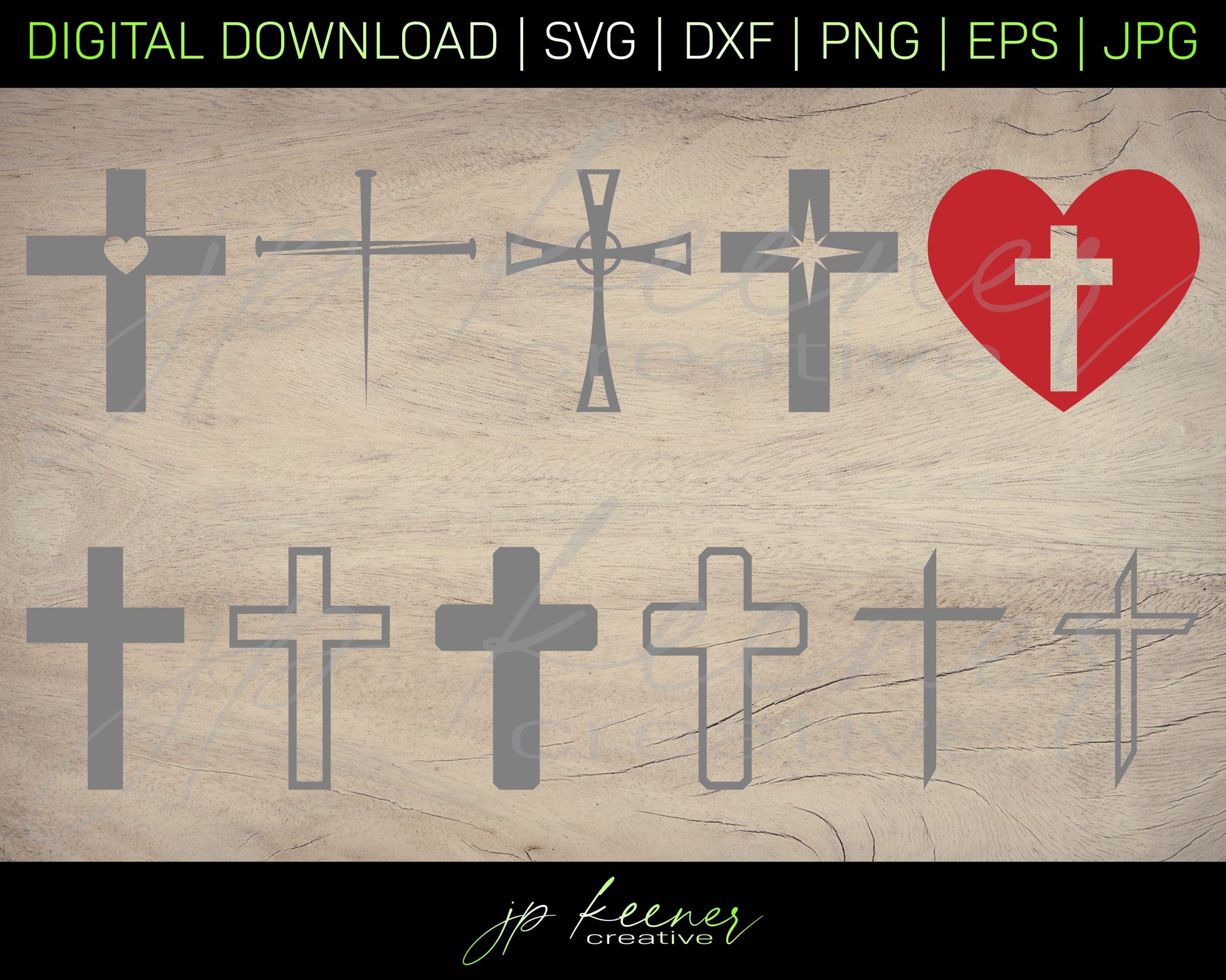 Cross SVG Bundle Cross Cut Files Cross DXF Christian SVG - Etsy