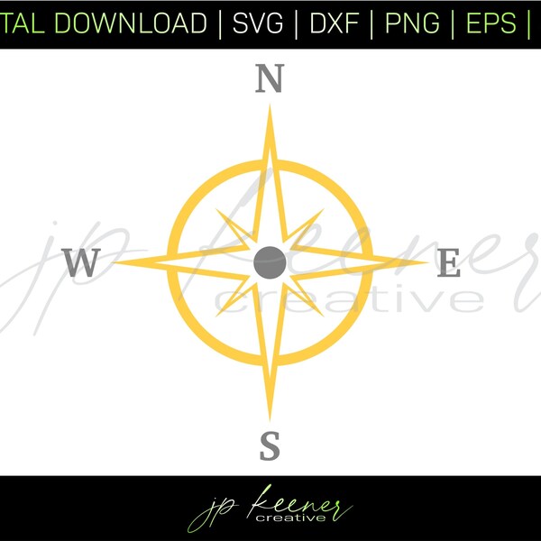Compass Svg - Etsy