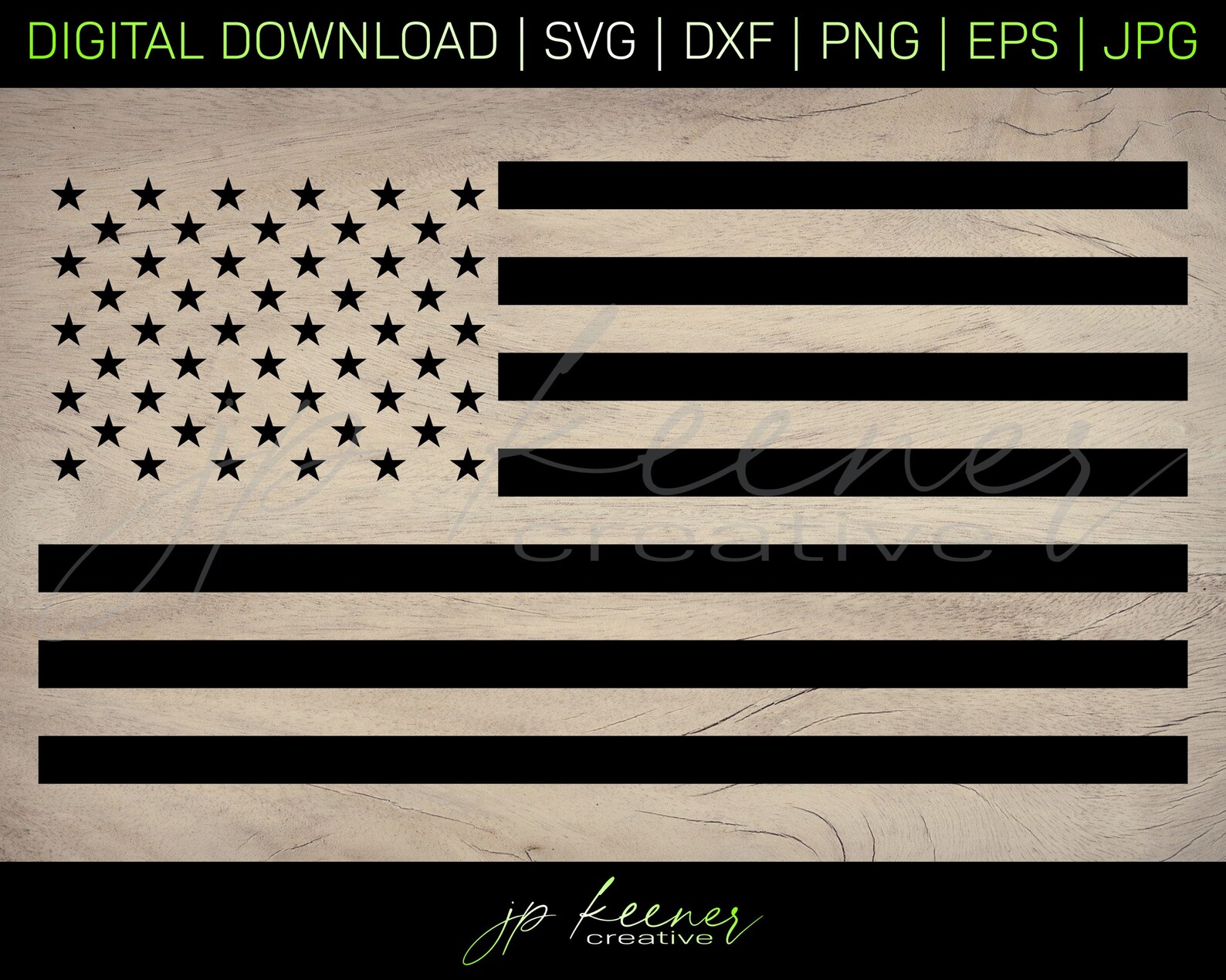 US Flag SVG American Flag Cut Files American Flag DXF - Etsy