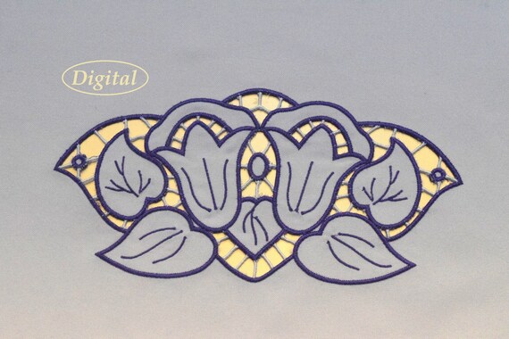 Cutwork Richelieu Machine Embroidery Design Instant Download - Etsy