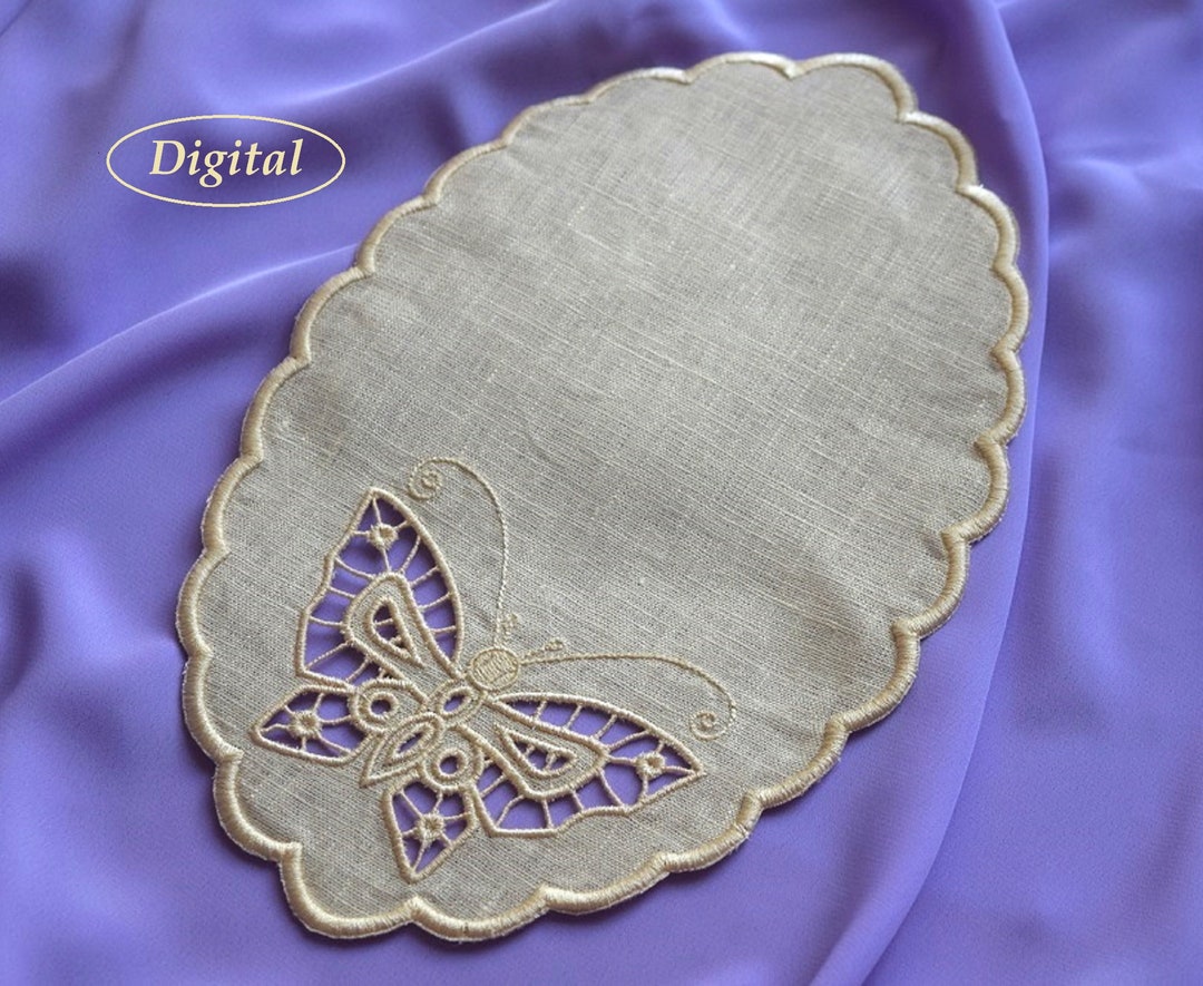 Butterfly Cutwork Richelieu Machine Embroidery Design Instant Download - Etsy