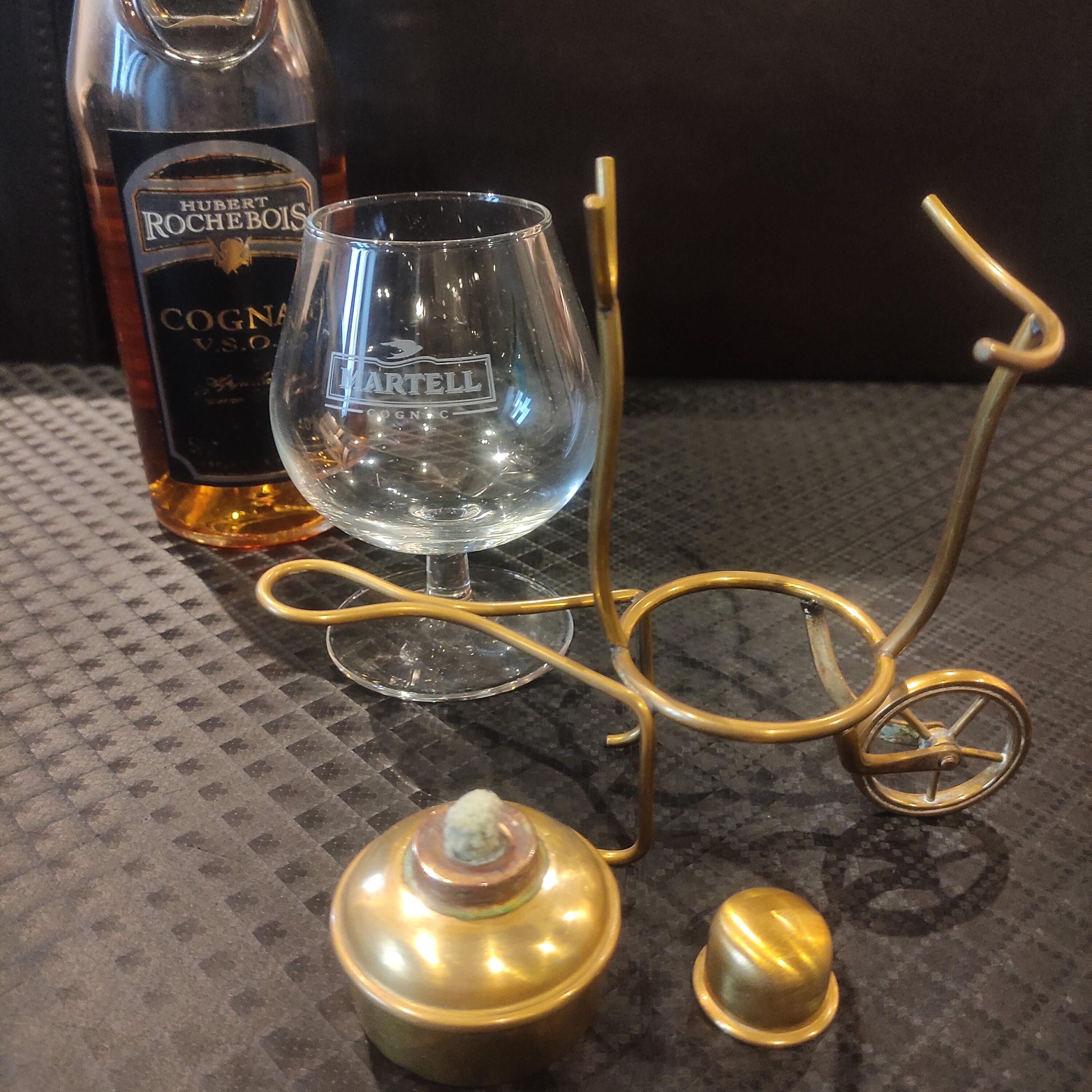 Vintage Italien Copper Brandy Whiskey Alcohol Warmer Moving Wheel ...