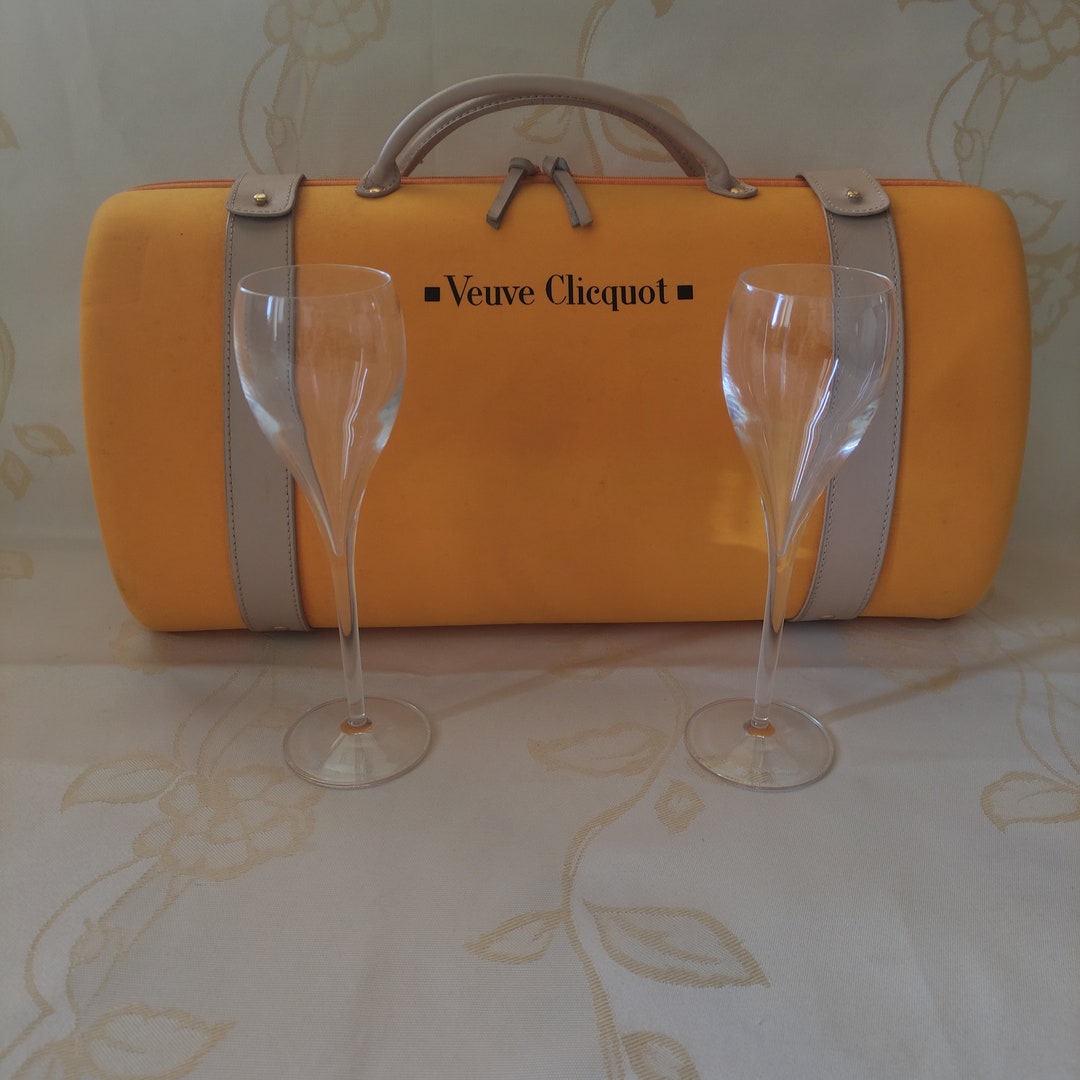 Veuve Clicquot Champagne & Glasses Flutes Bottle Holder Hard - Etsy