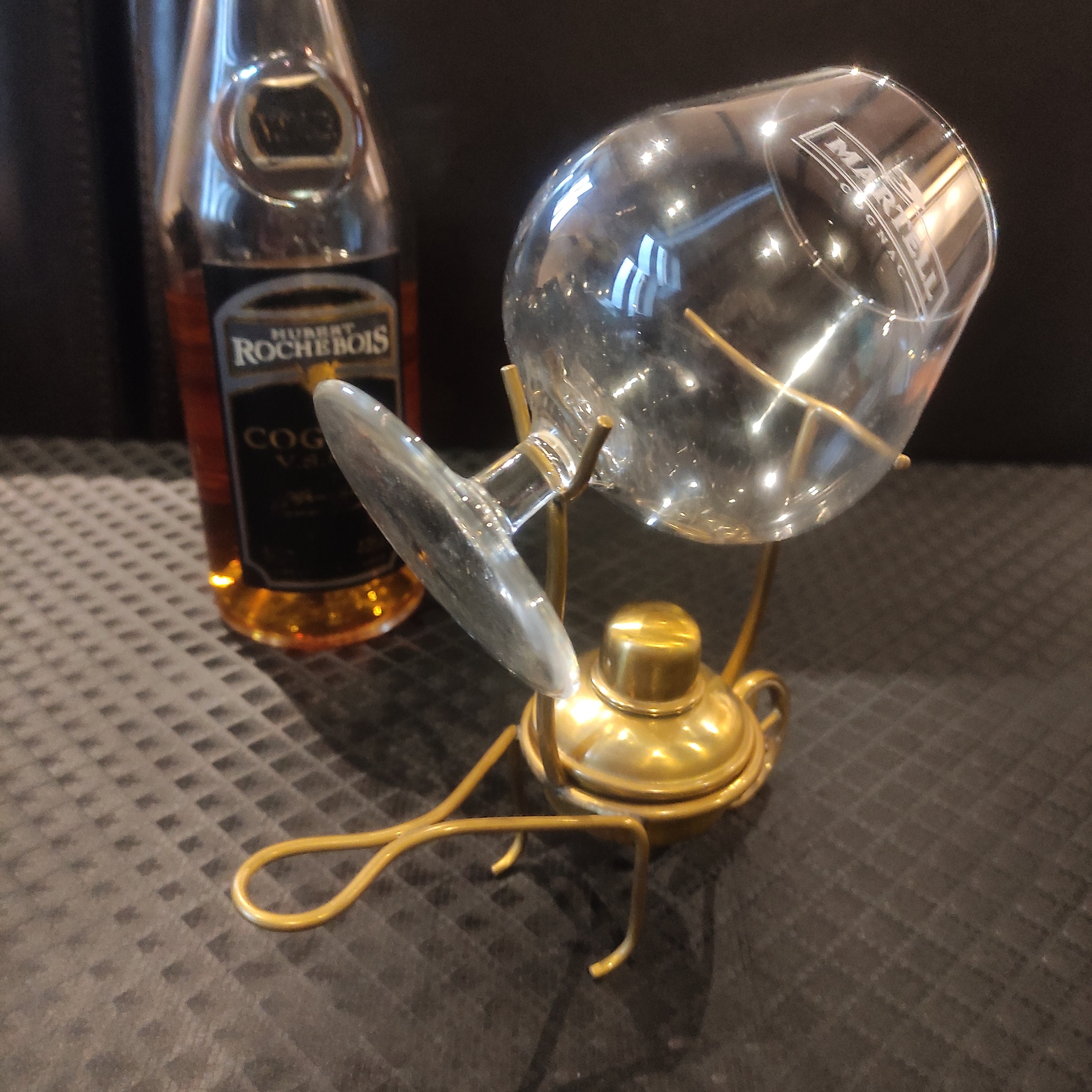 Vintage Italien Copper Brandy Whiskey Alcohol Warmer Moving Wheel ...