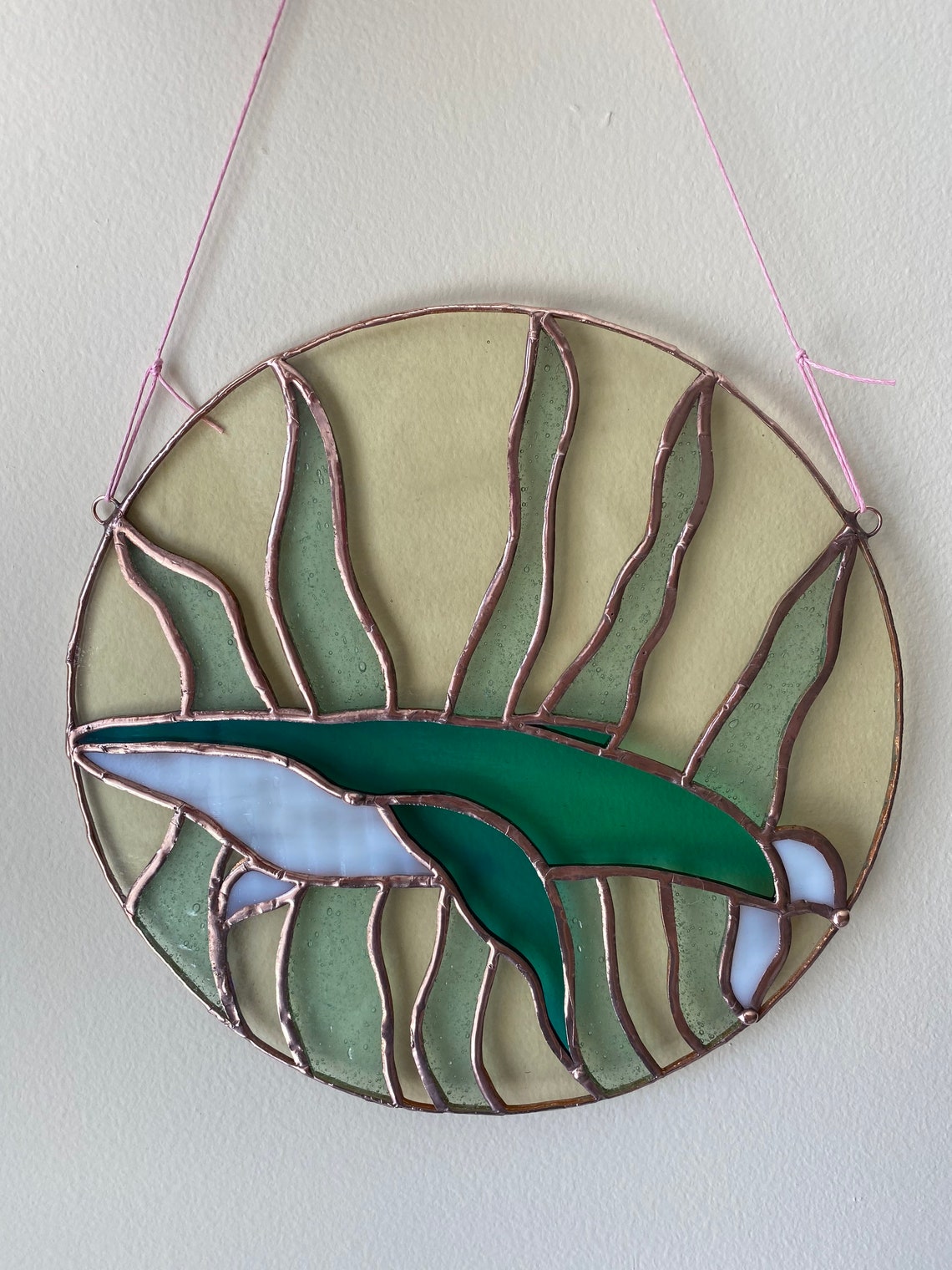 Stained Glass Pattern. Pdf File. Whale Under the Water - Etsy Ireland
