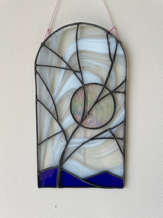 Beautiful Handmade Stained Glass Sun Catcher Wall Panel - Etsy