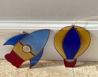 Stained Glass Rocket - Etsy