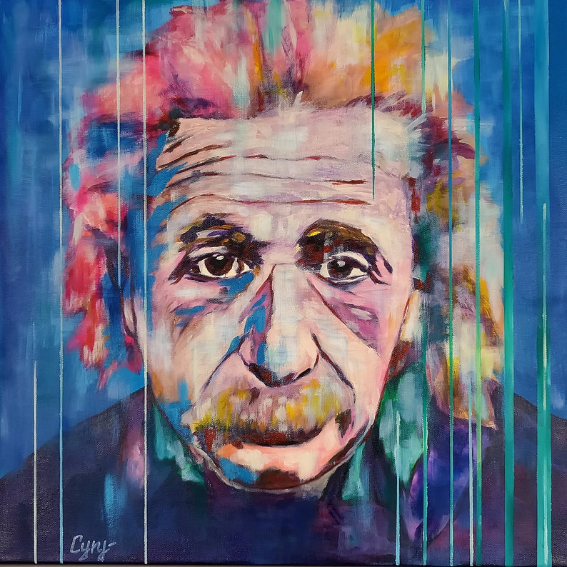 Portrait of Albert Einstein a German Physicist of Jewish Origin. Father ...