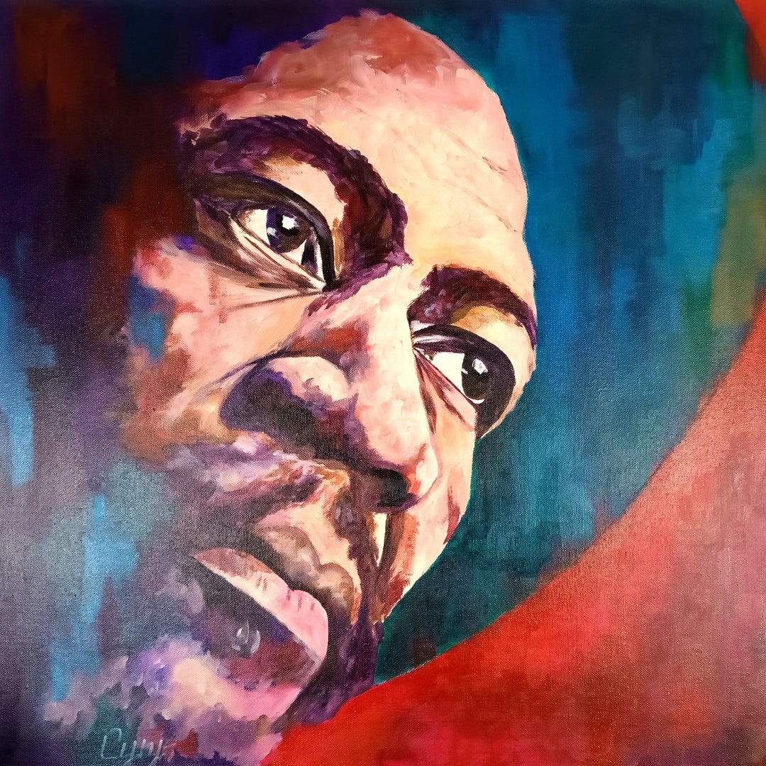 Portrait Morgan Freeman an American Film Actor and Documentary ...