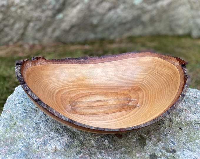 Wooden Chestnut Bowl - Etsy